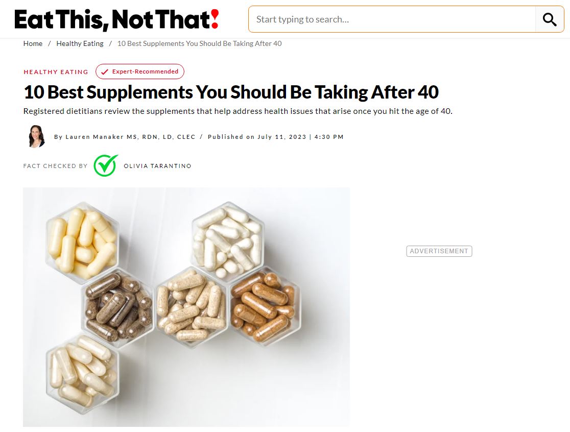 10 Best Supplements You Should Be Taking After 40 – Örlö